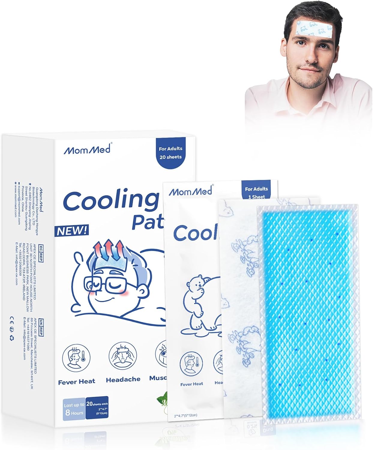 Amazon.com: Fever Patch, Fever Patch for Adults,20 Count Cooling Pads ...