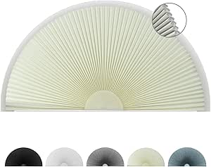 Amazon.com: Arch Window Shade Blackout, Stick on Cellular Shades Cordless No Drill Honeycomb ...