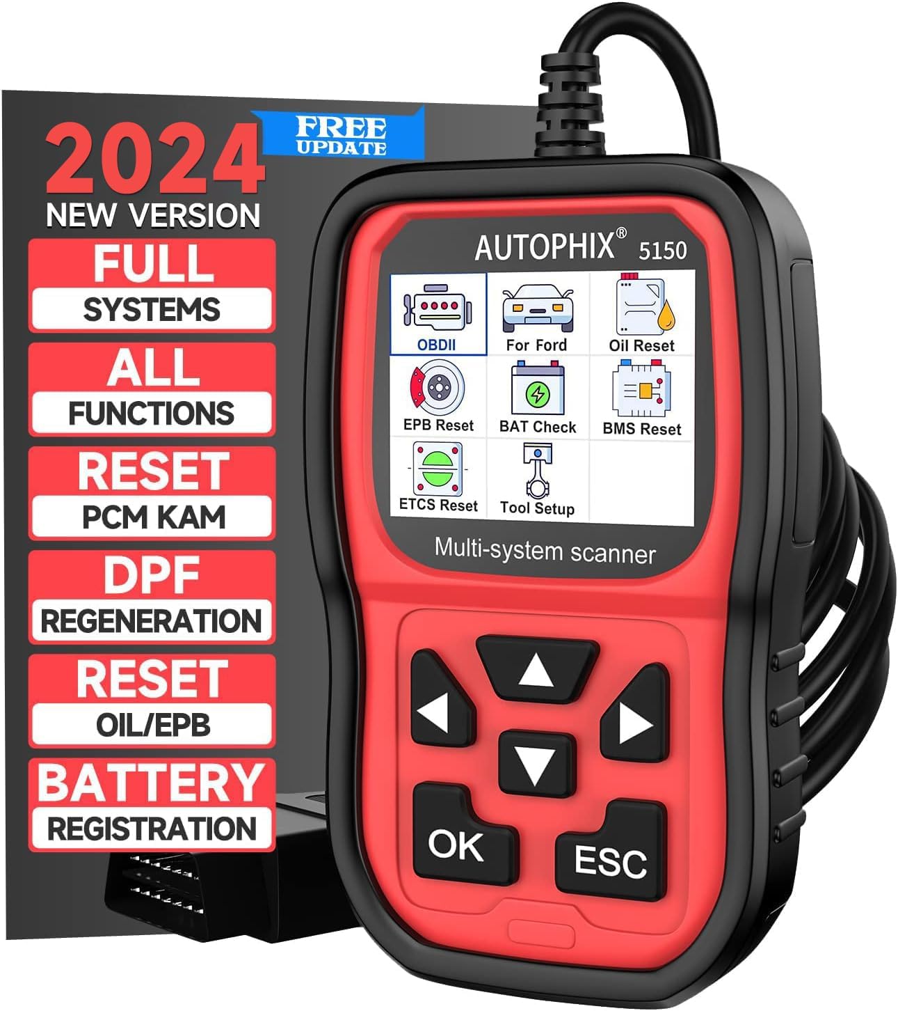 Amazon.com: AUTOPHIX Car Code Reader for Ford Lincoin Mercury 5150 ...