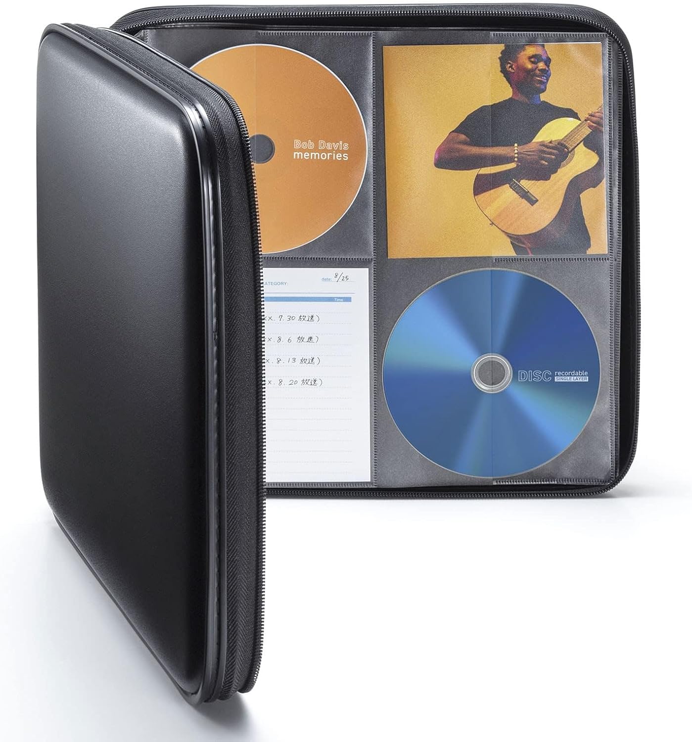 Amazon.com: SANWA 208 Capacity CD Case, Large CD Sleeves, Pockets for album booklet, Portable ...