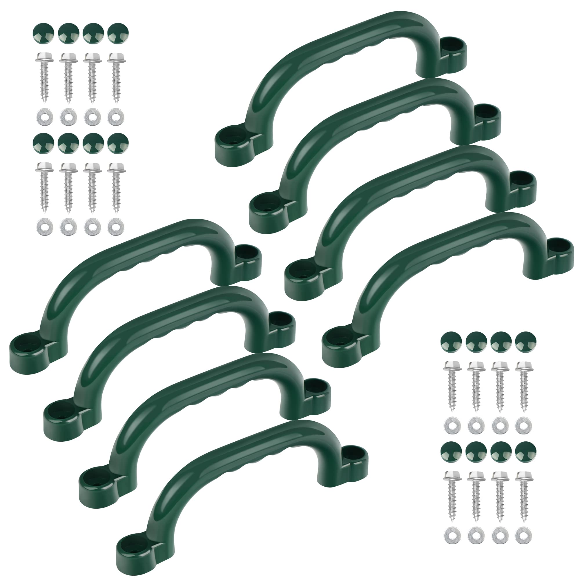 TURFEE 8 Pack Playground Safety Handles Set, Swing Set Kids Safety Hand ...