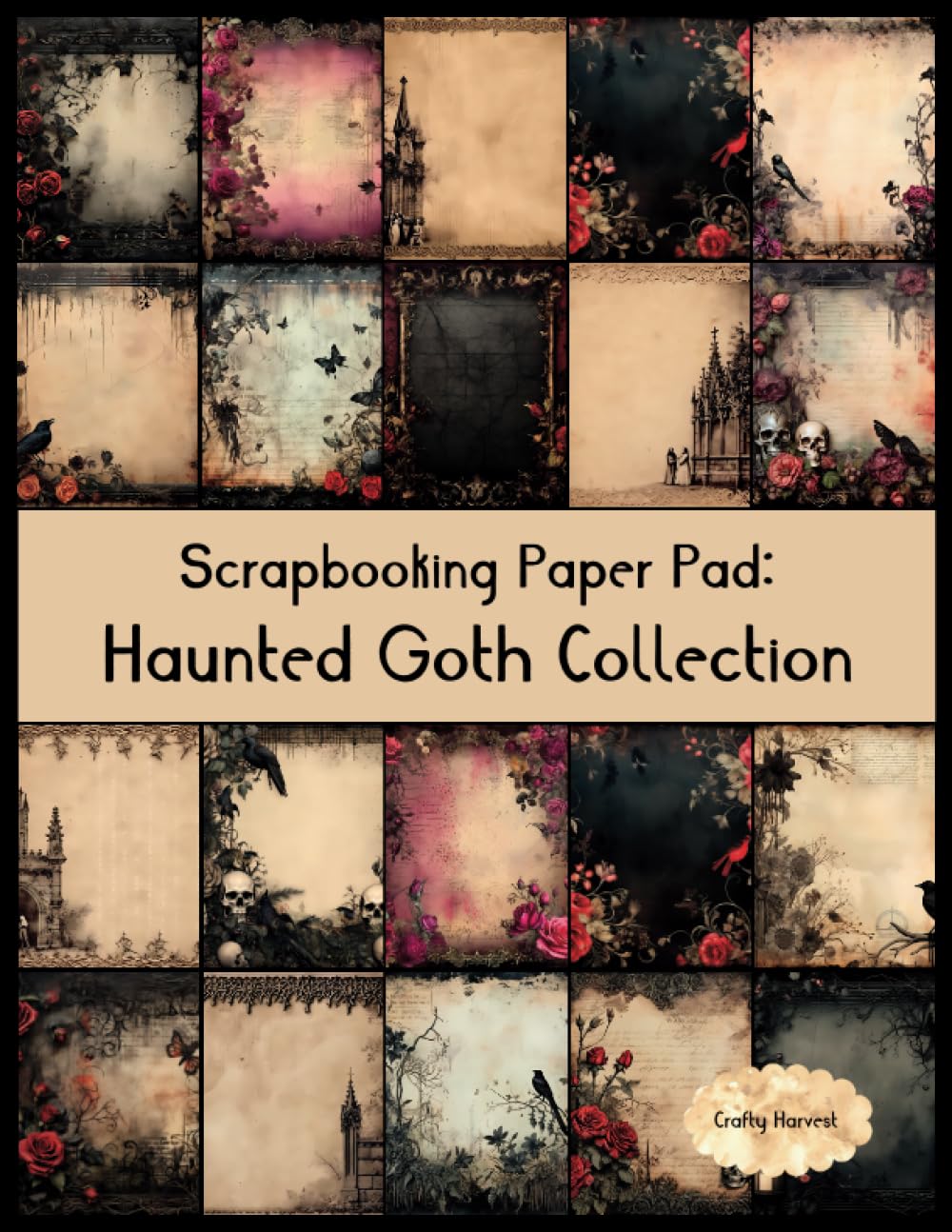 Scrapbook Paper Pad: Haunted Goth Collection: 20 Unique Design ...