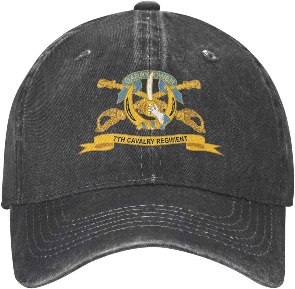 Amazon.com: ATOMDEAM Unisex 7th Cavalry Flag Cowboy Hat Trucker Dad ...