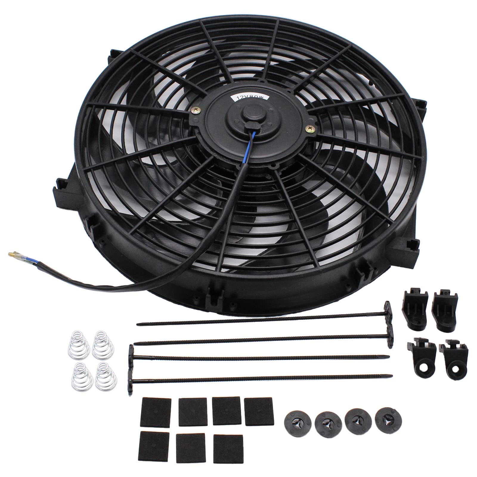 Snapklik.com : 14" Inch Universal Slim Fan Push Pull Electric Radiator ...