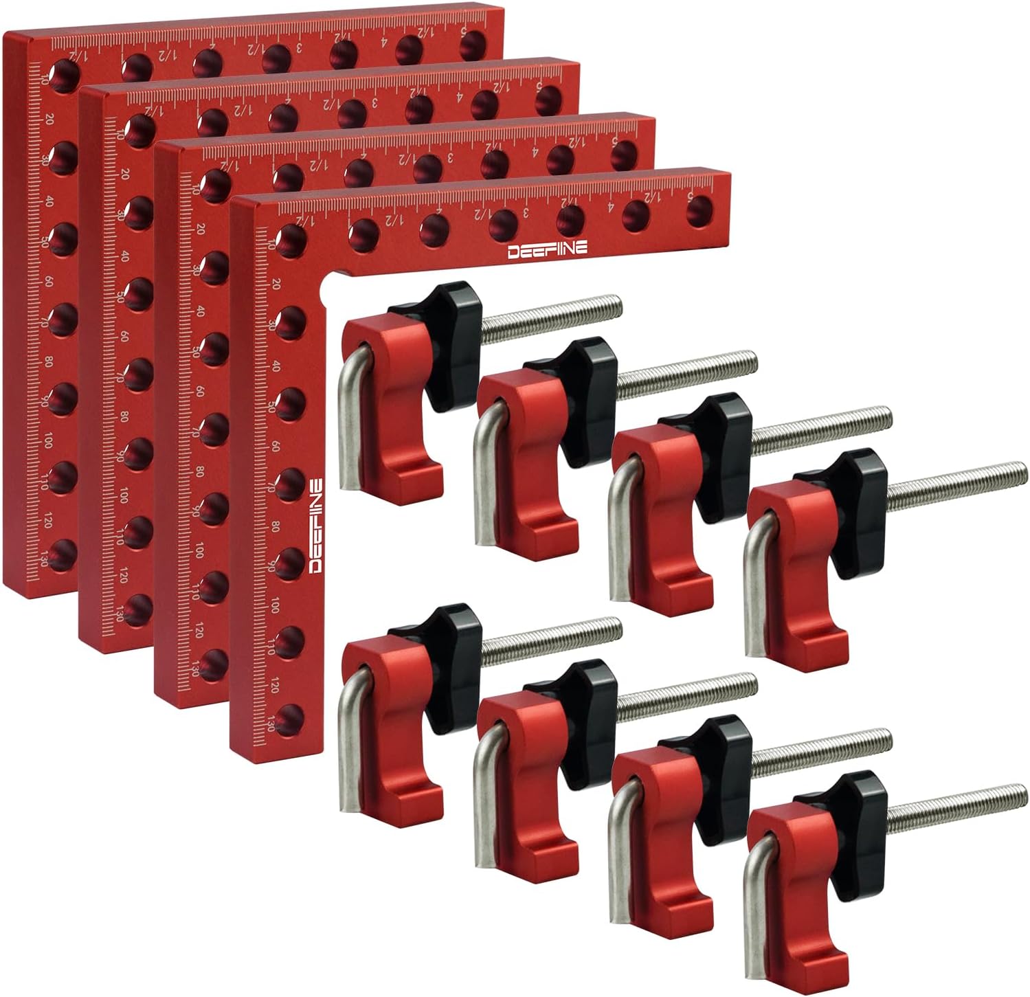 WILTEEXS Corner Clamps for Woodwork, 5.5" Aluminum Alloy Right Angle ...