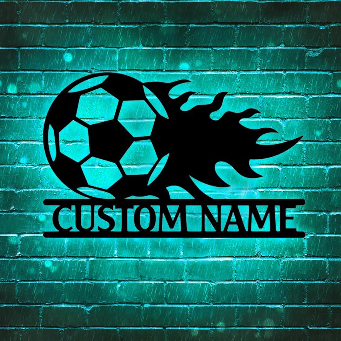 Amazon.com: Personalized Soccer Neon Signs For Wall Decor Personalized ...