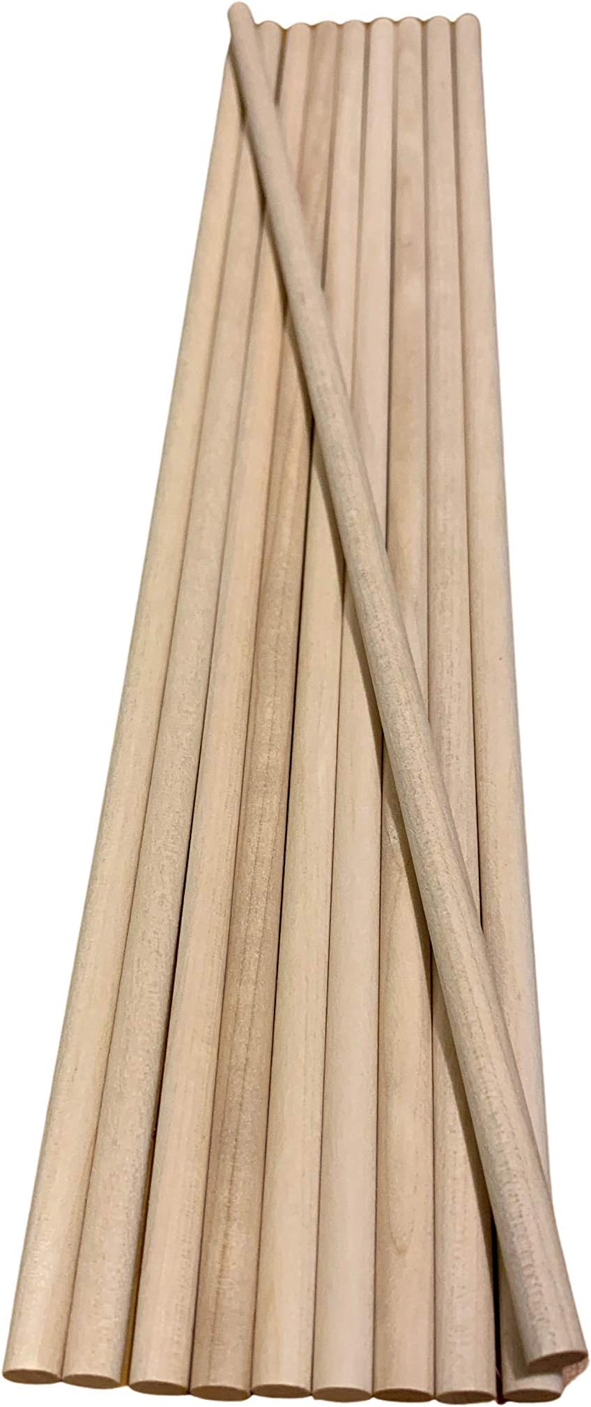Amazon.com: Long Wood Dowel Rods Unfinished Natural Wood Craft Dowel ...