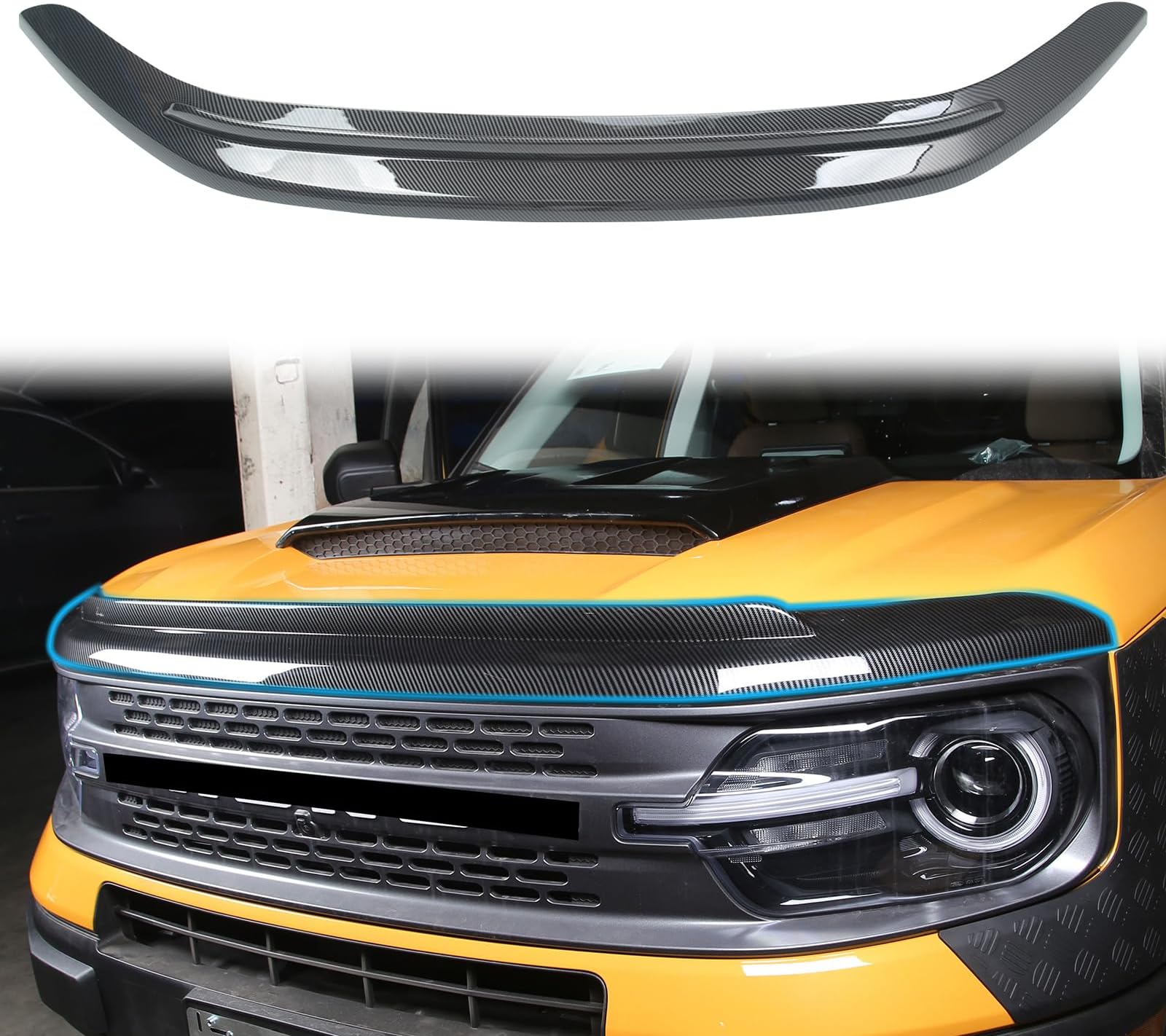 Amazon.com: Fancemot Hood Bug Deflector Protector Compatible with Ford ...