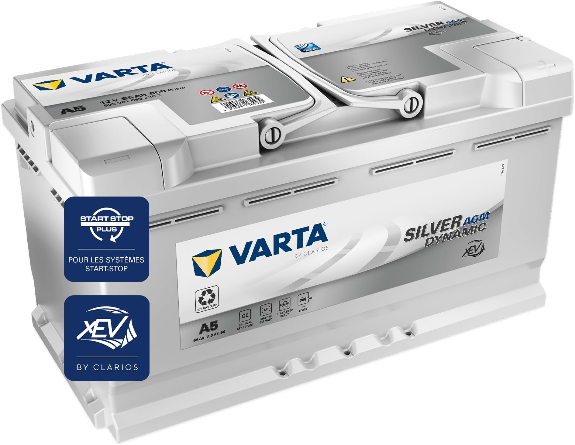 Amazon.fr : Batterie de démarrage XEV Varta Silver Dynamic AGM L5 A5 ...