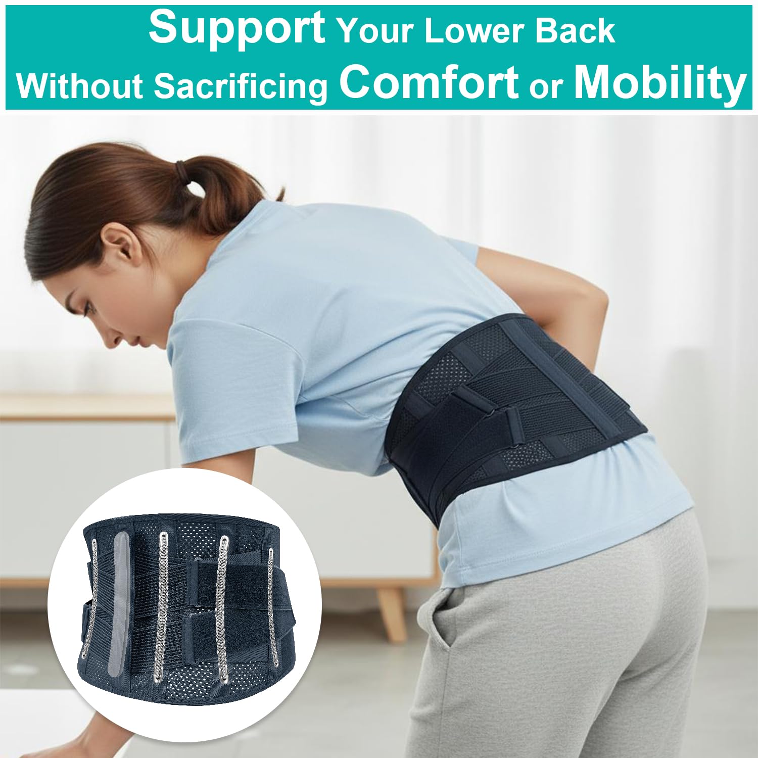 Snapklik.com : Sports & Work Back Brace For Lower Back Pain ...
