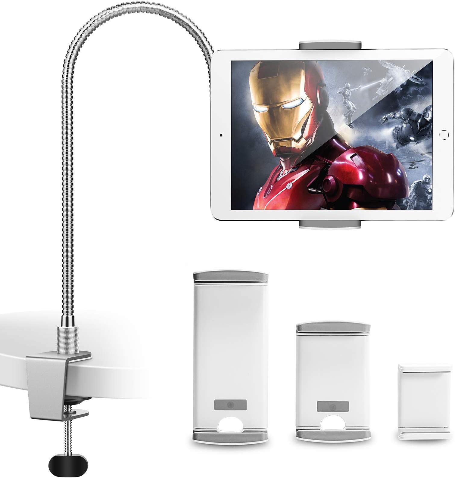 Amazon.com: AboveTEK Gooseneck Tablet Holder, Aluminum iPad Stand ...