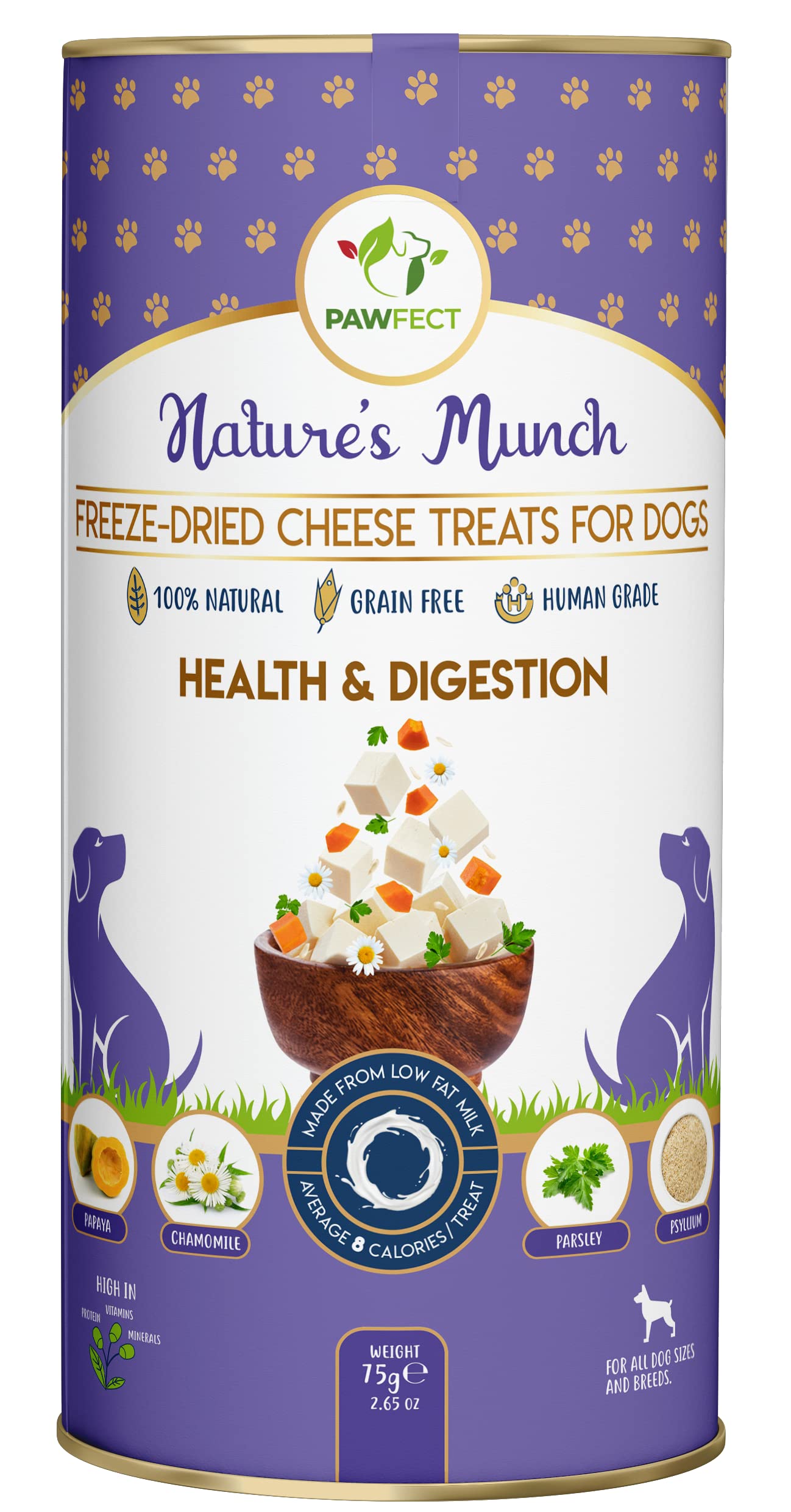 Pawfect Nature’s Munch Freeze Dried Functional Cheese Treat- Health ...