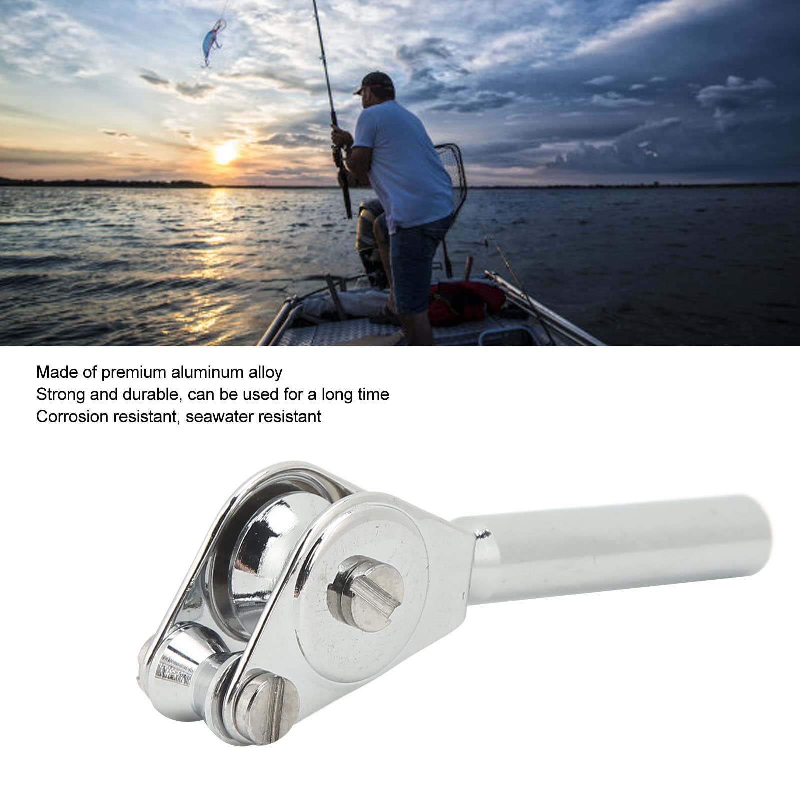 Snapklik.com : HERCHR Aluminium Alloy Fishing Roller Guide Tip Top ...