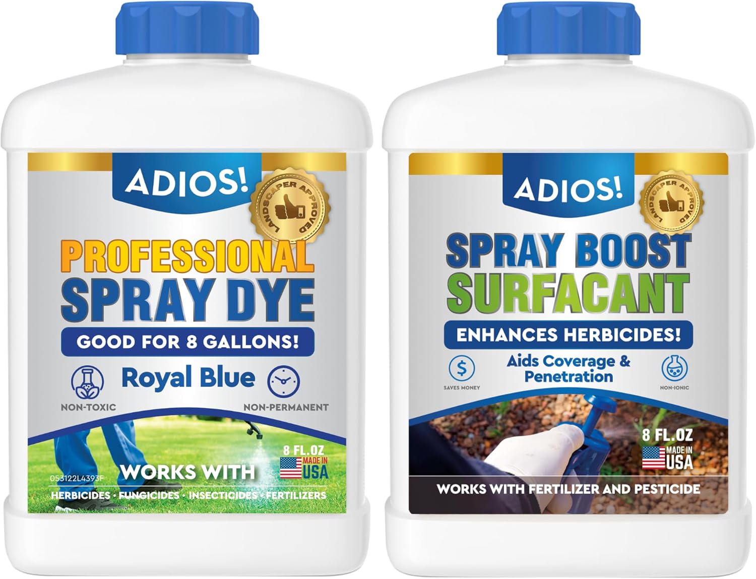 Amazon.com: Adios! Blue Spray Dye and Surfactant Set for Spraying ...