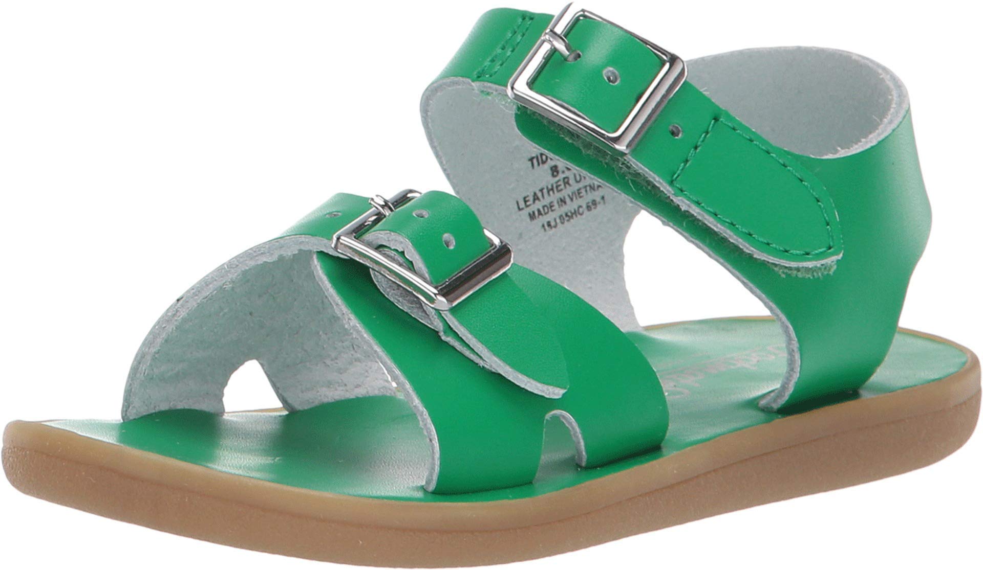 Snapklik.com : FOOTMATES Tide Waterproof Leather Strap-Closure Boys Sandals