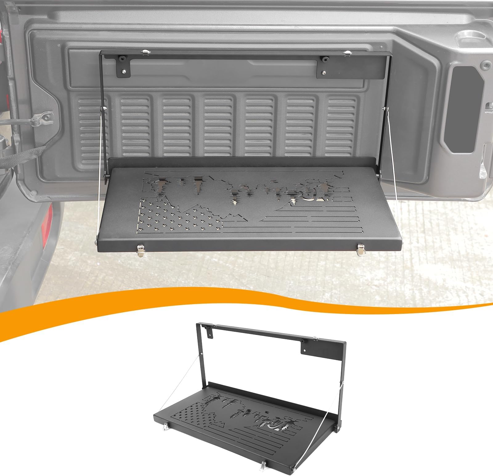 Amazon.com: Z8 Tailgate Table Rear Foldable Cargo Shelf Aluminum Alloy ...