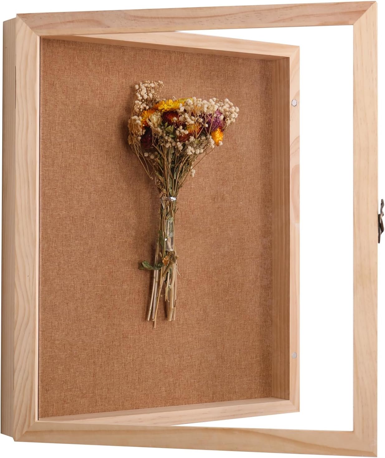 Amazon.com - Large Shadow Box 14x18, Natural Wood Big Display Case with ...
