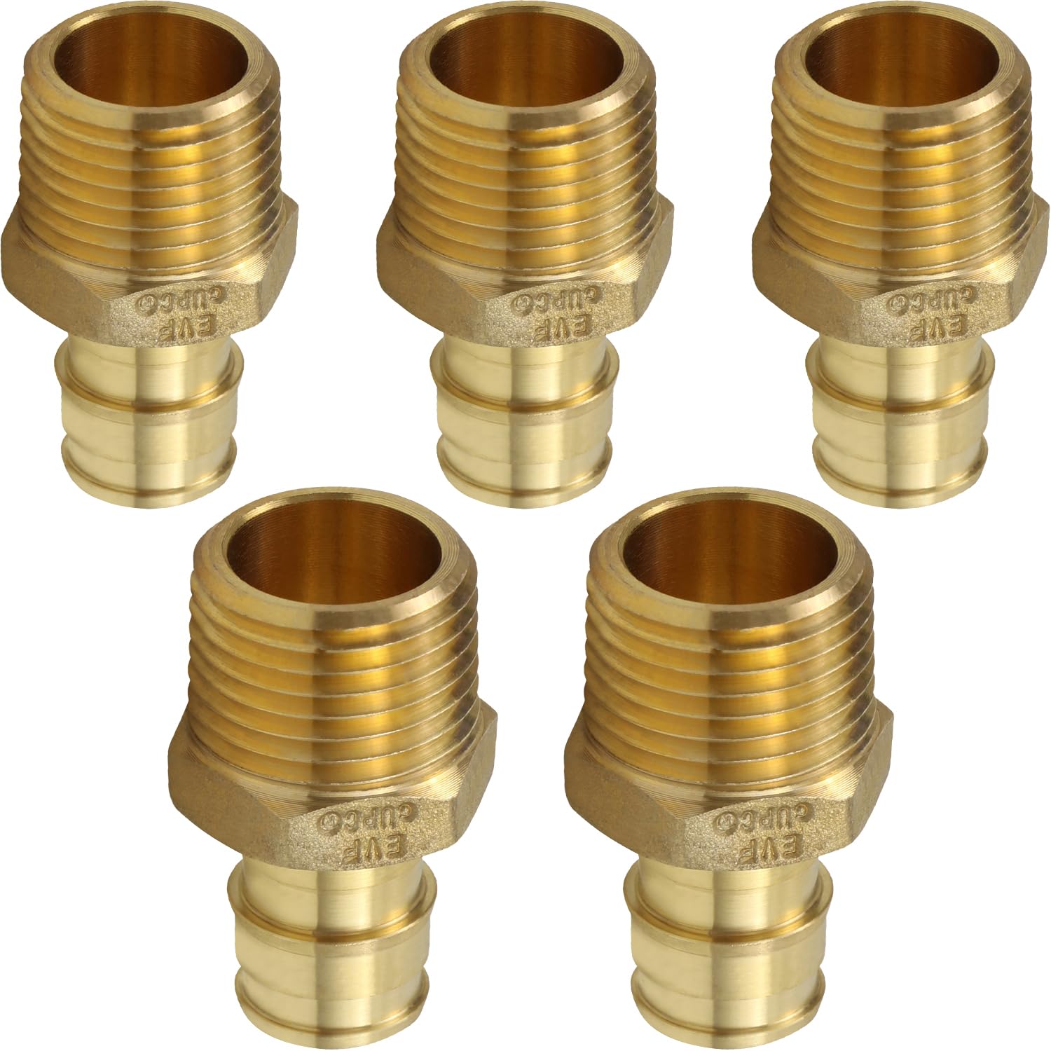 Amazon.com: Pex-A 1" x 1" Male Threaded Adapter Expansion Fitting, 1/2 ...