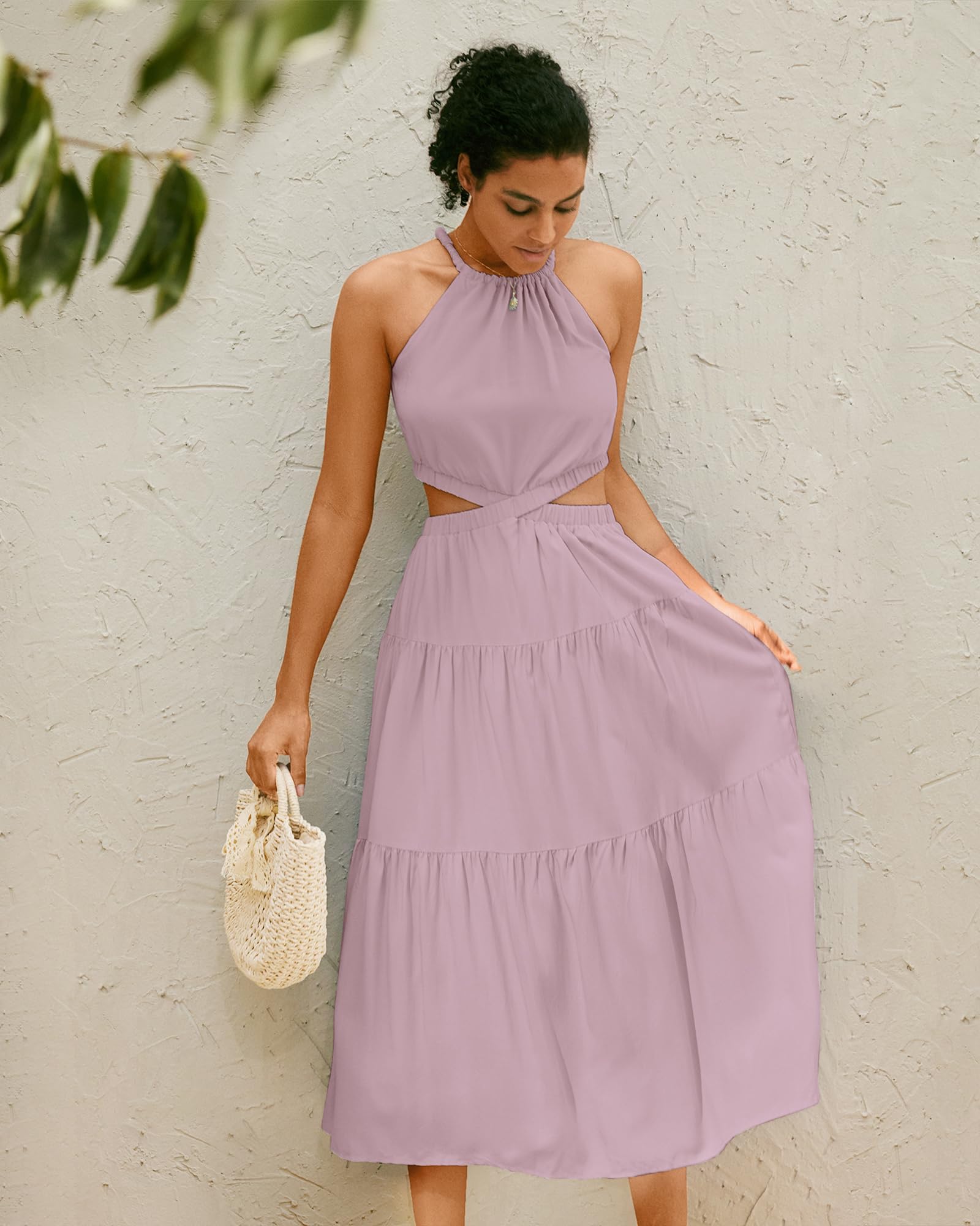 Snapklik.com : MIHOLL 2025 Casual Maxi Dresses For Women Sexy Halter ...