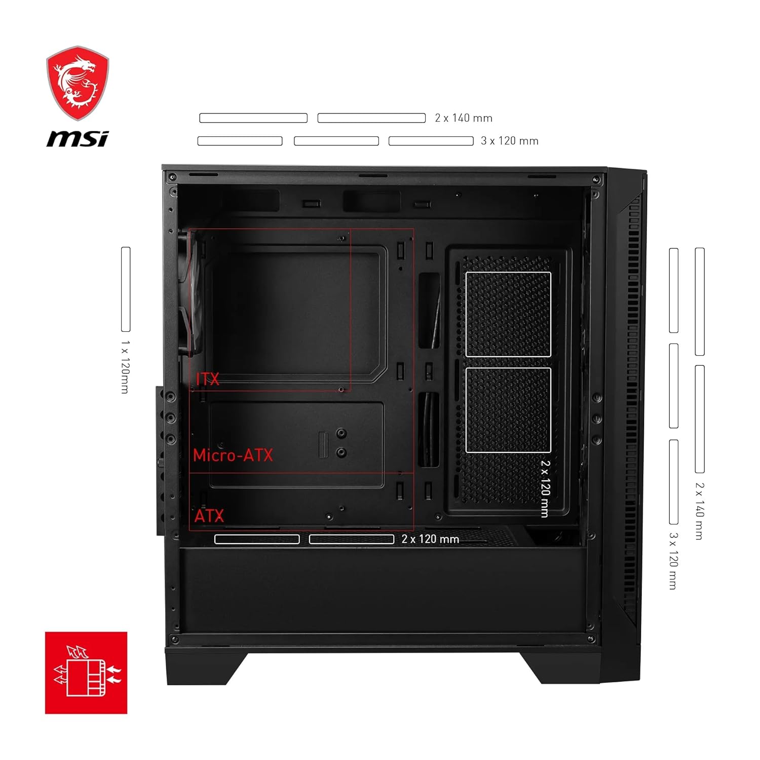 MSI MAG Forge 320R Airflow Mid-Tower PC Case User Manual