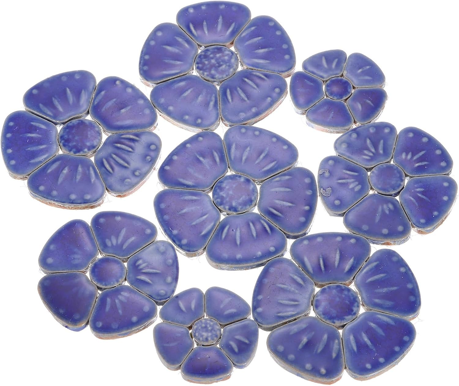 Amazon.com: uxcell 250g/0.55 lbs Flower Ceramics Mosaic Tiles, 3.5-6 cm ...