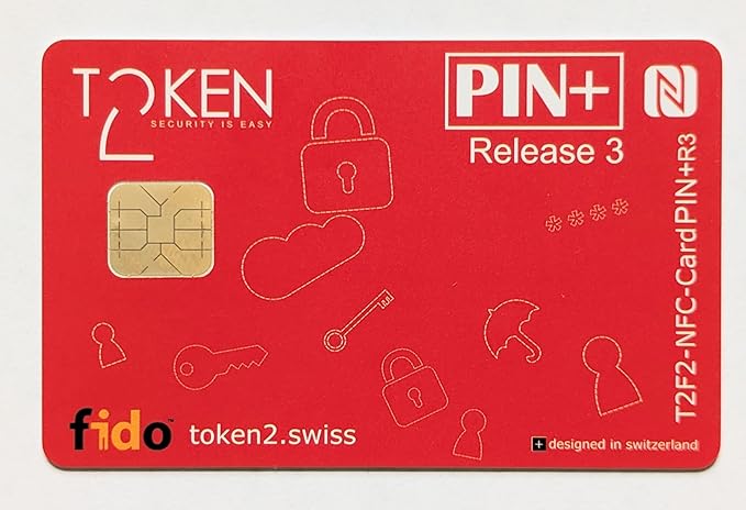 Amazon.com: Token2 T2F2-NFC-Smartcard PIN+ Release3 FIDO2.1 Level 2 ...