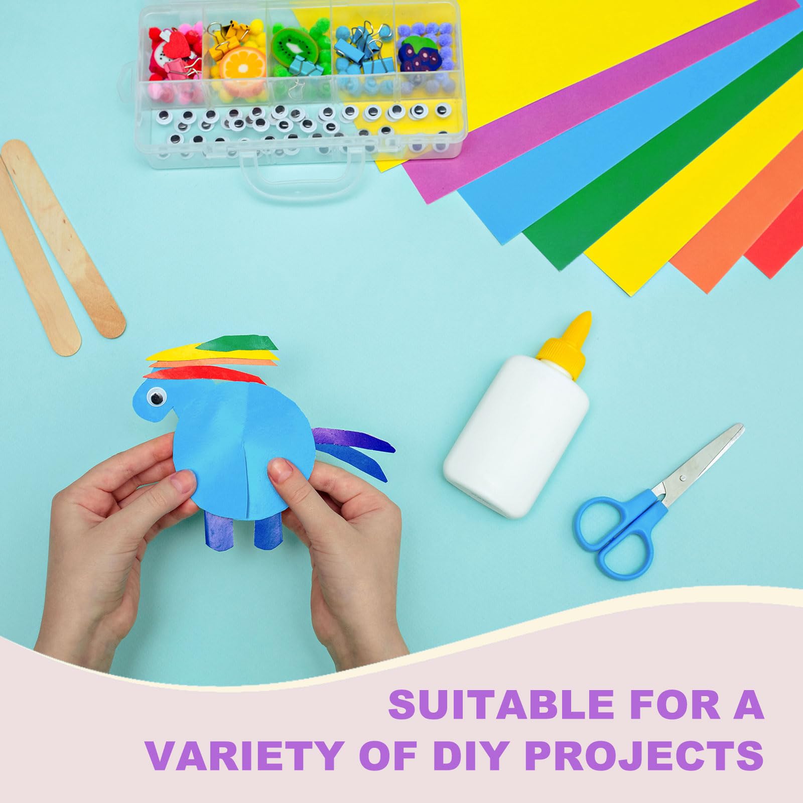 Snapklik.com : 200 Sheets 2x2 Inch Origami Paper, Light Green Square ...