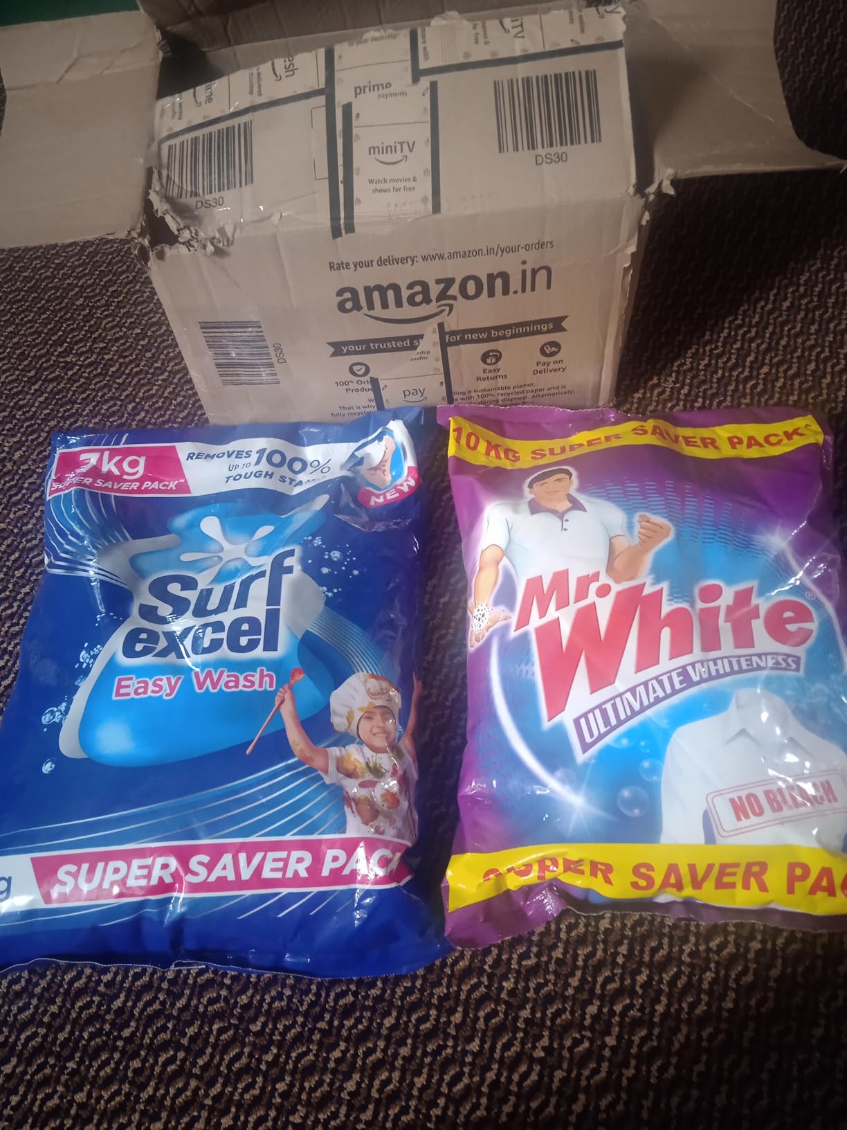 Buy MR WHITE Mr. White Detergent Powder 7Kg | Whiteness Boosters gives ...