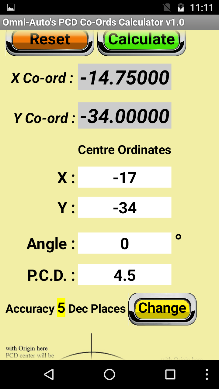 PCD Co-Ordinate Calculator - App on Amazon Appstore