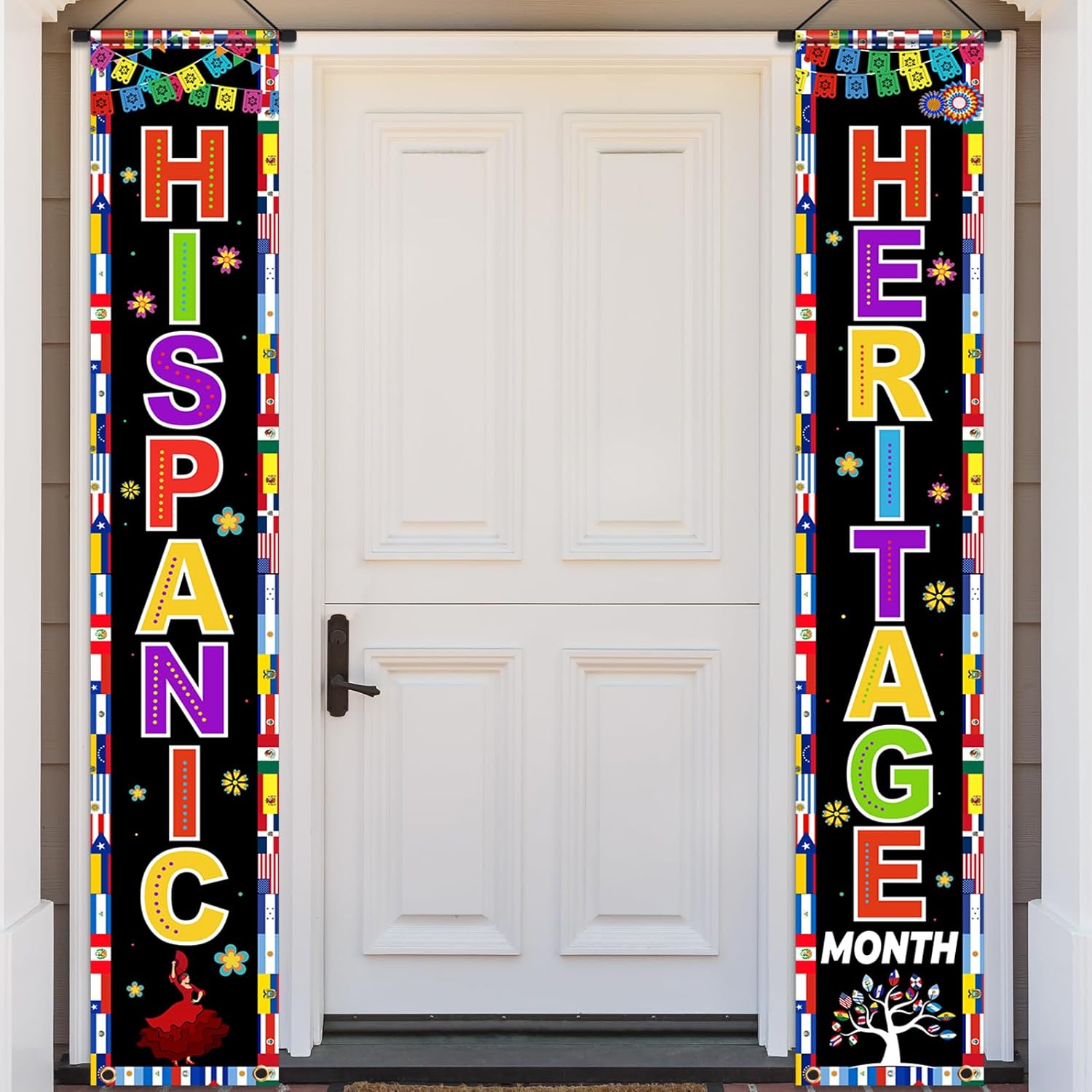 Amazon.com: Hispanic Heritage Month Decorations Porch Sign, 71 x 12 ...