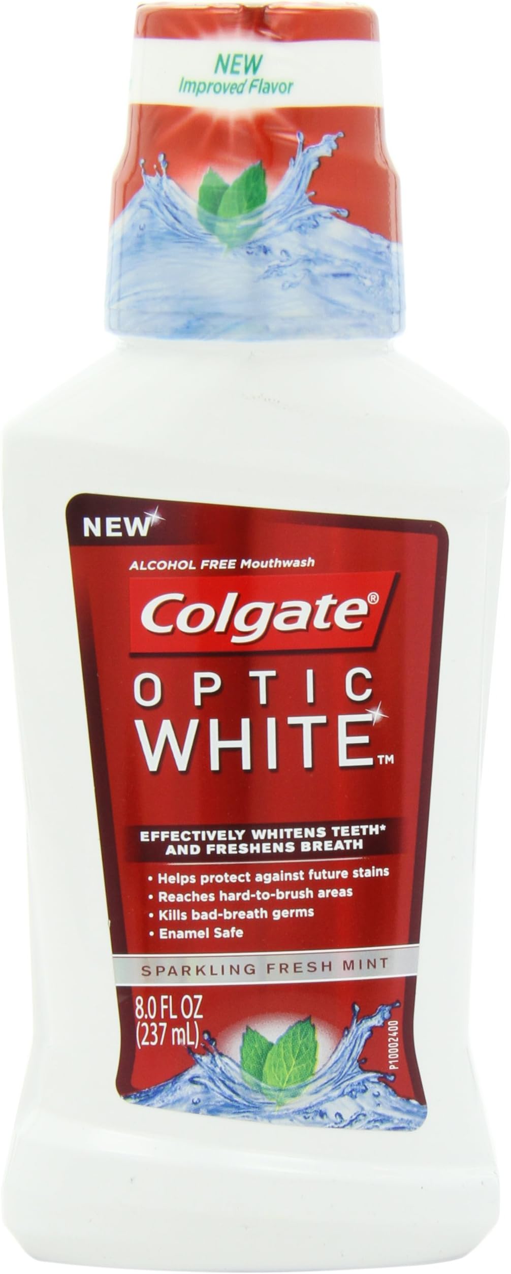 Amazon.com: Colgate Optic White Mouthwash Sparkling, Fresh Mint, 8 ...