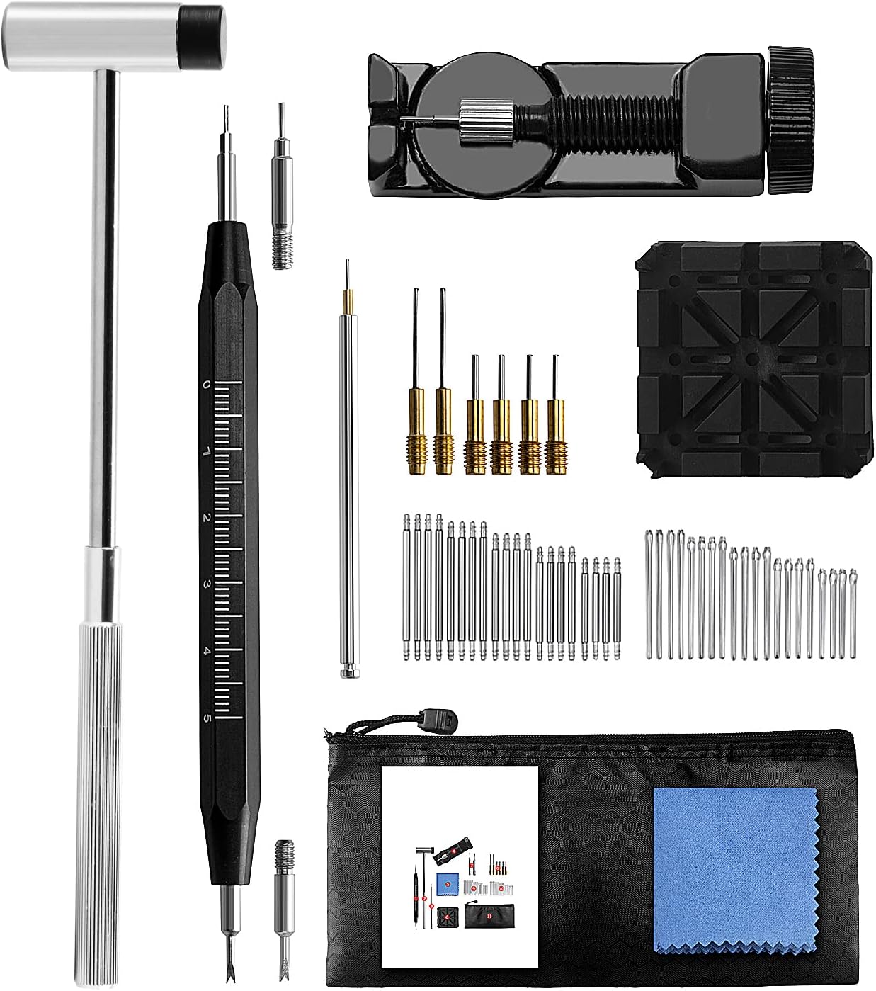 Amazon.com: jumpump Watch Bracelet Link Pin Removal Tool Kit,Watch Band ...