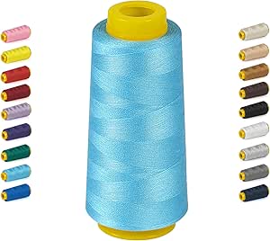 Amazon.com: StiVerse 1800 Yards Blue Threads, All Purpose for Sewing ...