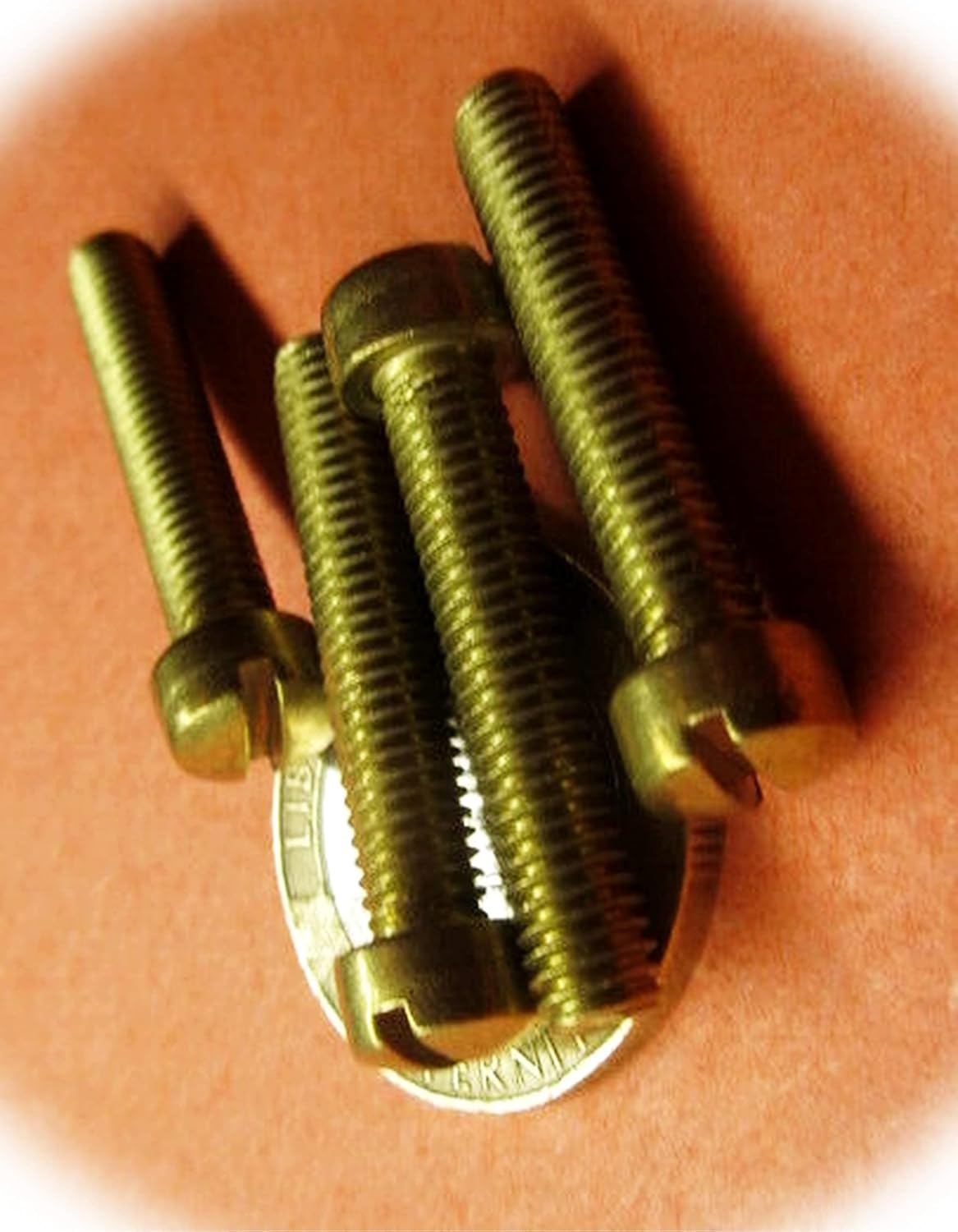 Fillister Head Brass Slotted Machine Screw 10-32 x 1.00" Length 50 Pcs ...