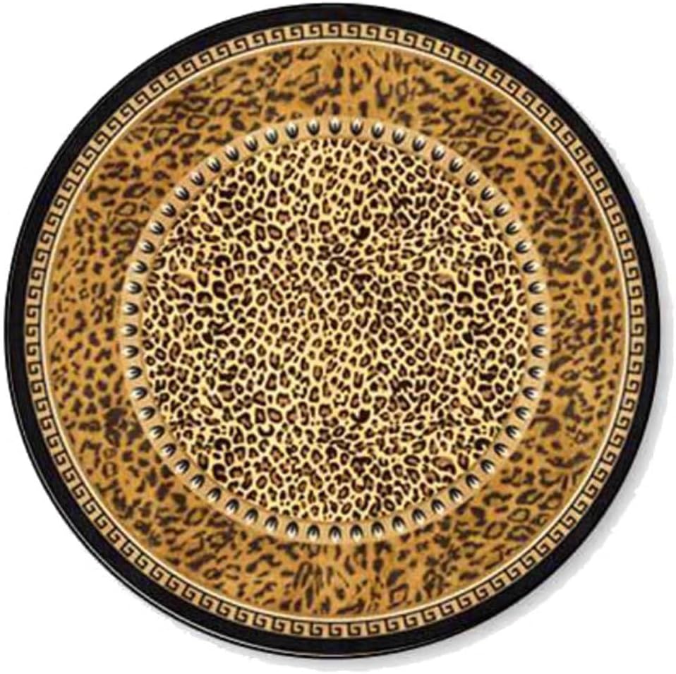 Amazon.com: Modern Round Leopard Printed Area Rugs Diameter 5 ft for ...