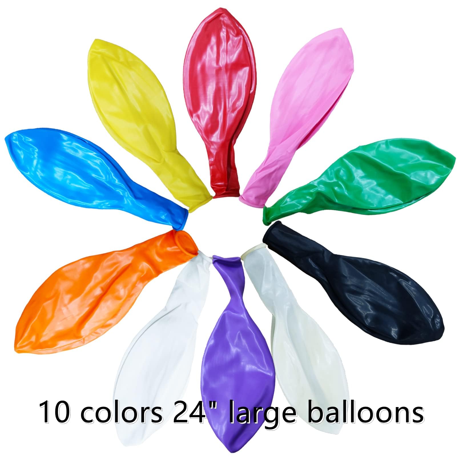 Snapklik.com : 20pcs Latex Big Balloons 24 Inch Assorted Large Balloons ...