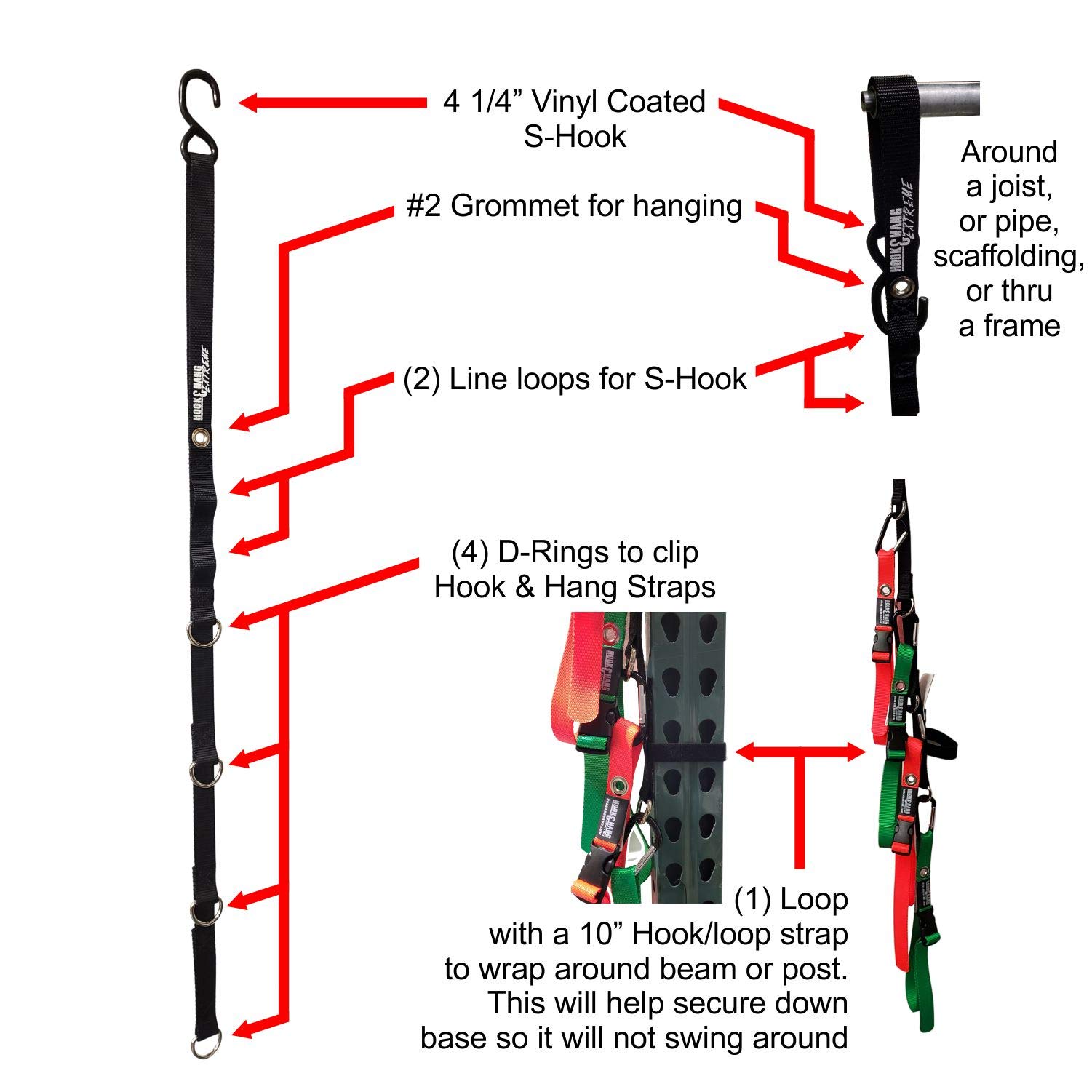 Snapklik.com : Hook & Hang Strap Storage & Organizer - Hang Hoses ...
