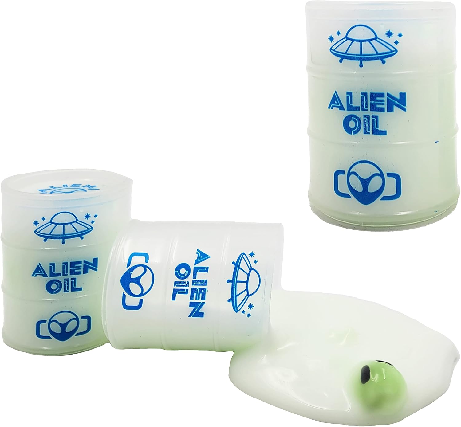 Amazon.com: Chochkees Halloween Alien Glow-in-The-Dark Slime Oil, Alien ...