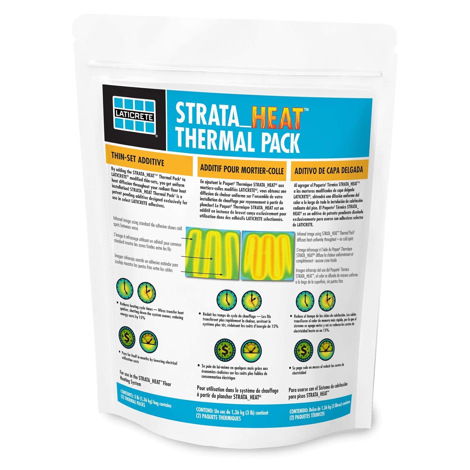Laticrete Strata Heat Thermal Pack 3 lb : Amazon.ca: Tools & Home ...