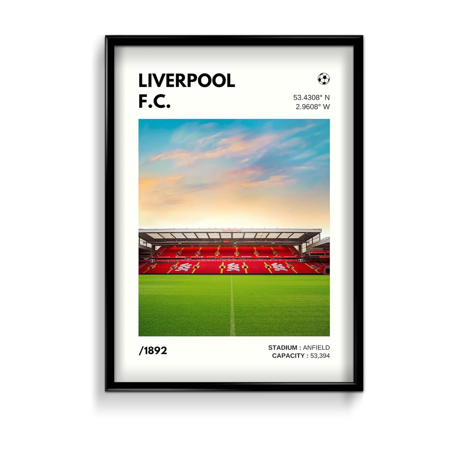 LIVERPOOL F.C. Poster For Aesthetic Wall Decoration | Football Club ...