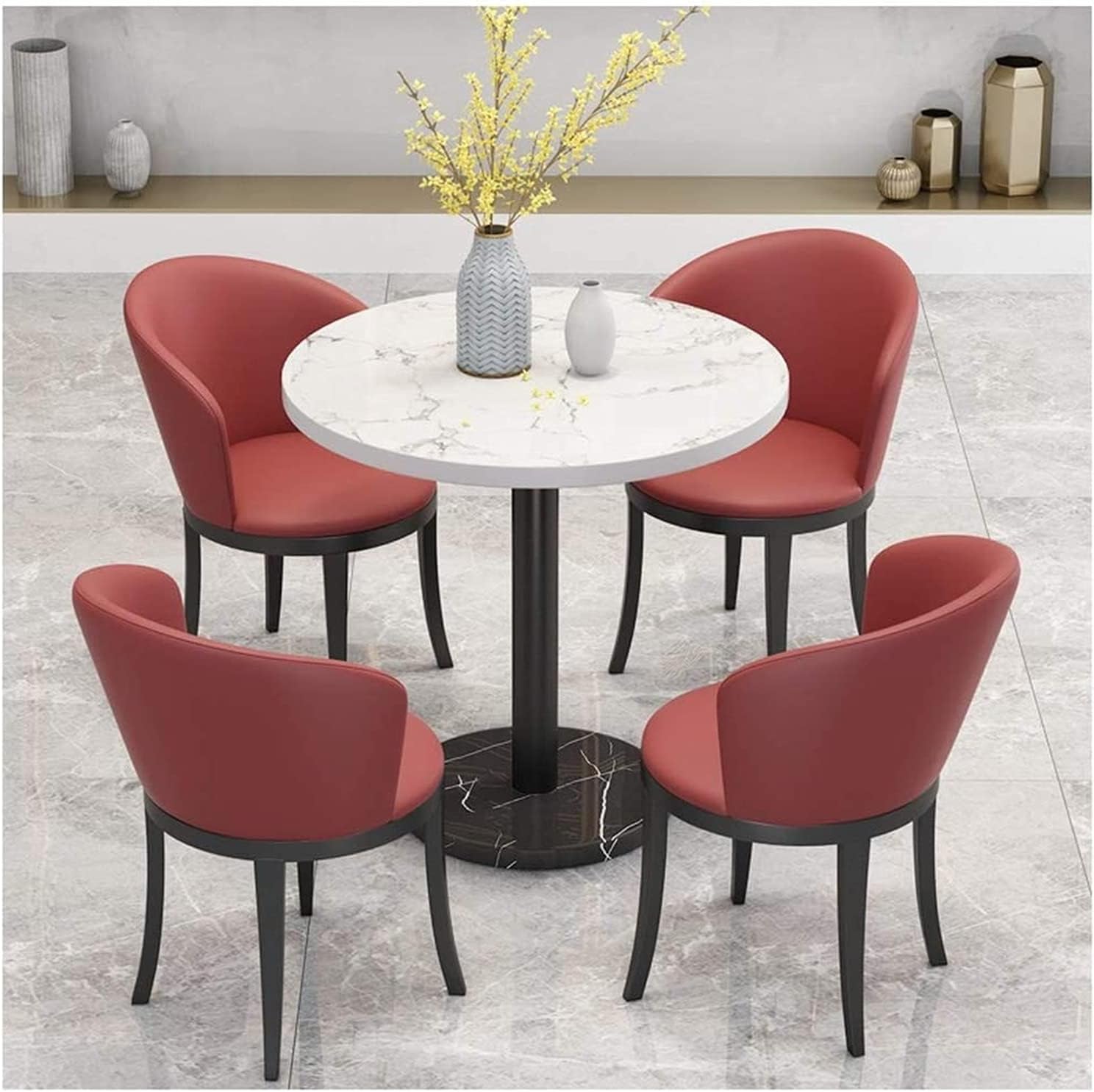 Amazon.com: Cafe Tables and Chair Set Office Negotiation Table Dining ...