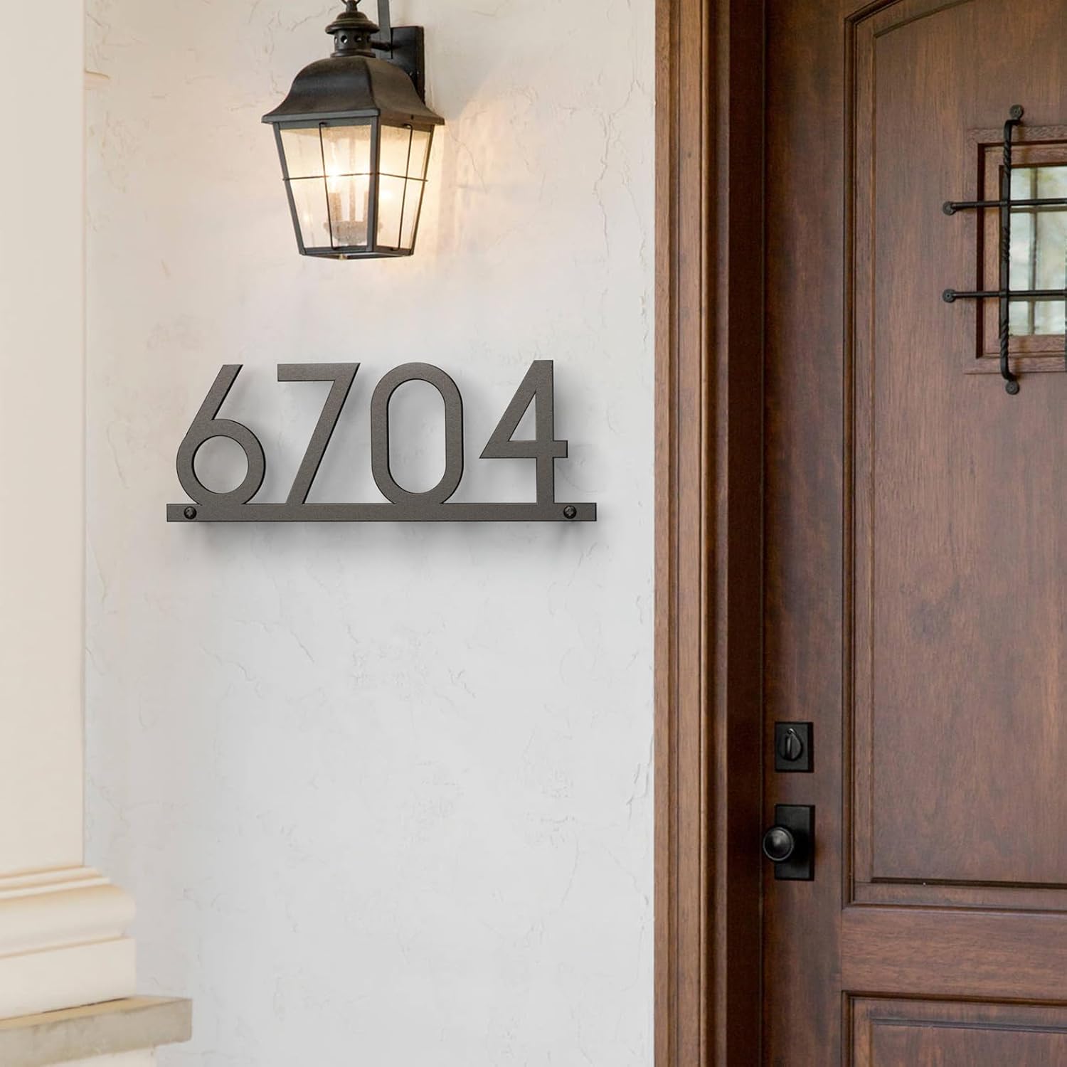 Amazon.com: Personalized Metal House Numbers for Outside Modern ...