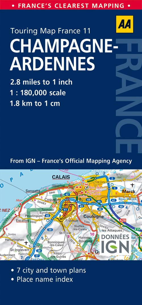 Road Map Champagne-Ardennes (Road Map France): AA Publishing ...