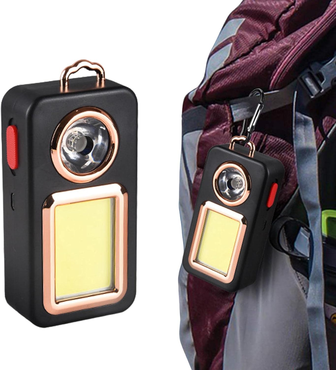 Keychain Camping Lamp,Solar Charging Slim Work Light | Bright ...
