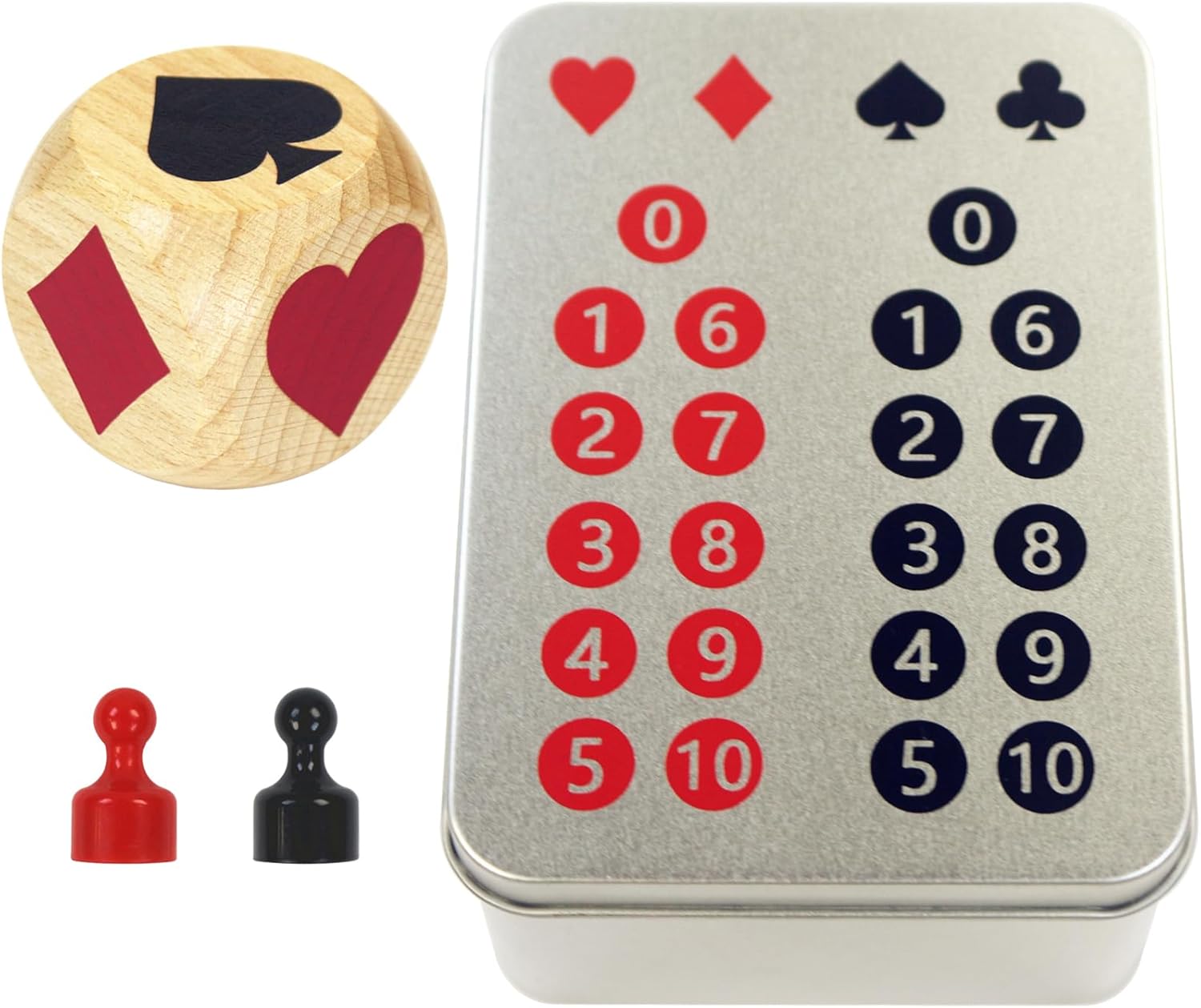 Amazon.com: RORTUSAT Euchre Marker Dice Cube (2 in) Euchre Scorer Board ...