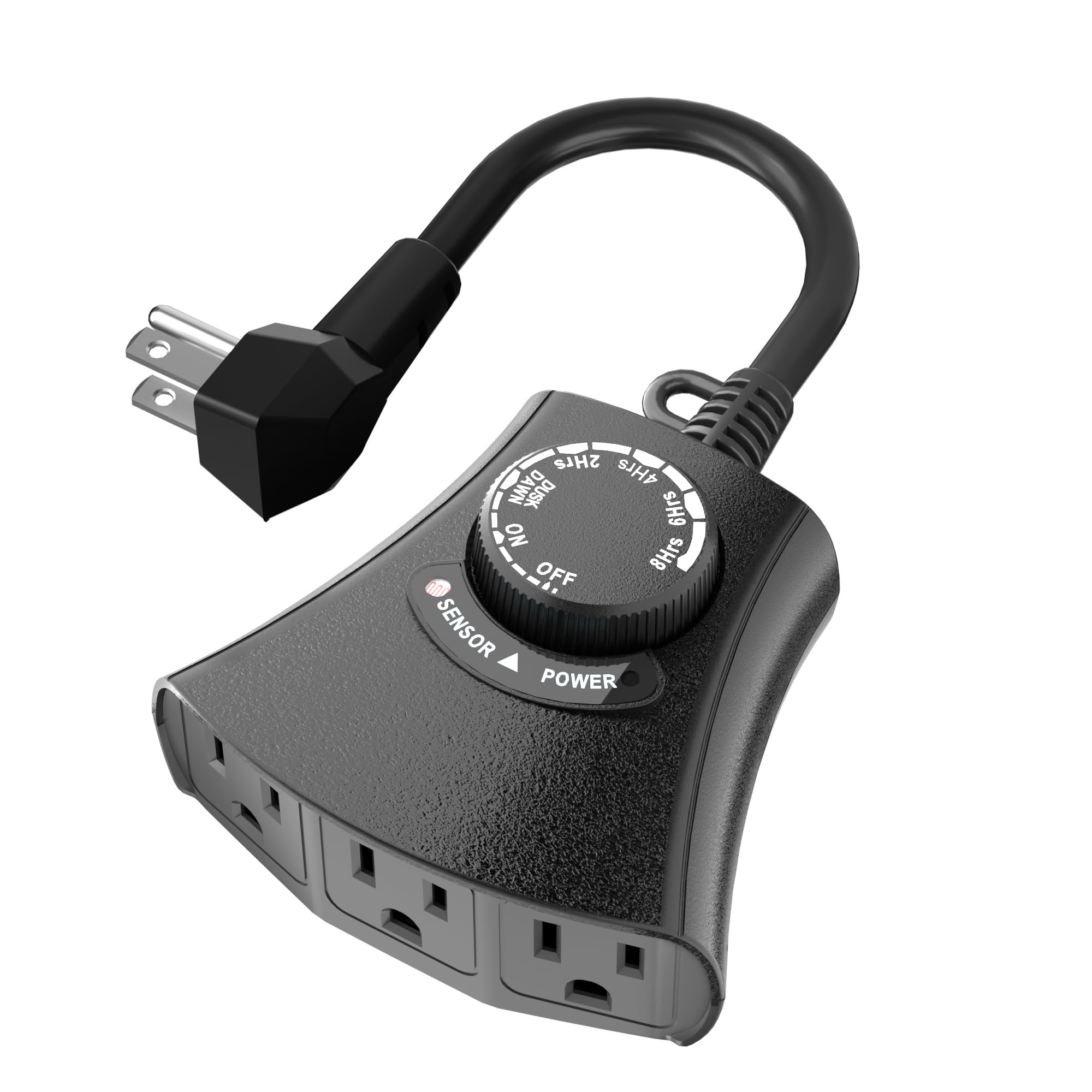 HBN Outdoor Light Timer Waterproof, Weatherproof Photocell Dusk to Dawn ...