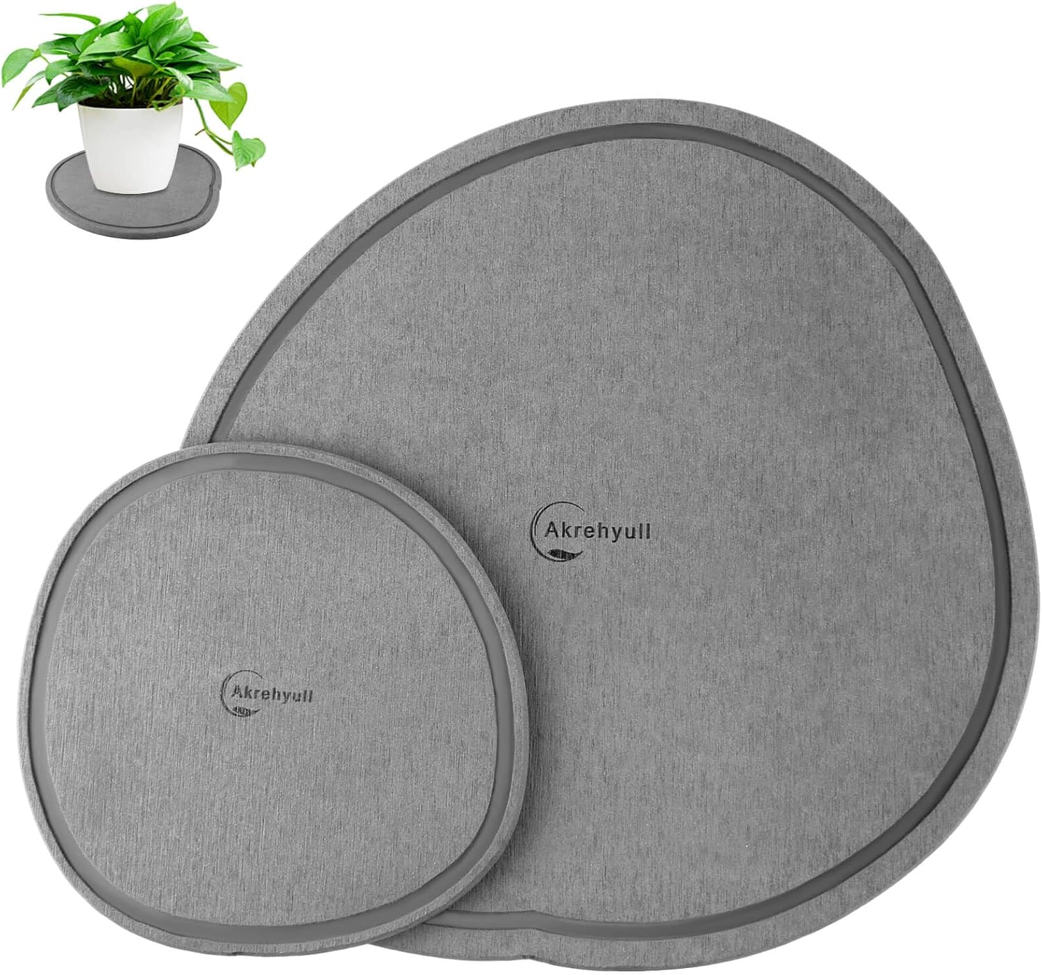 Plant Saucer, Instant Dry Quick Absorb Water Plant Trays for Pots ...