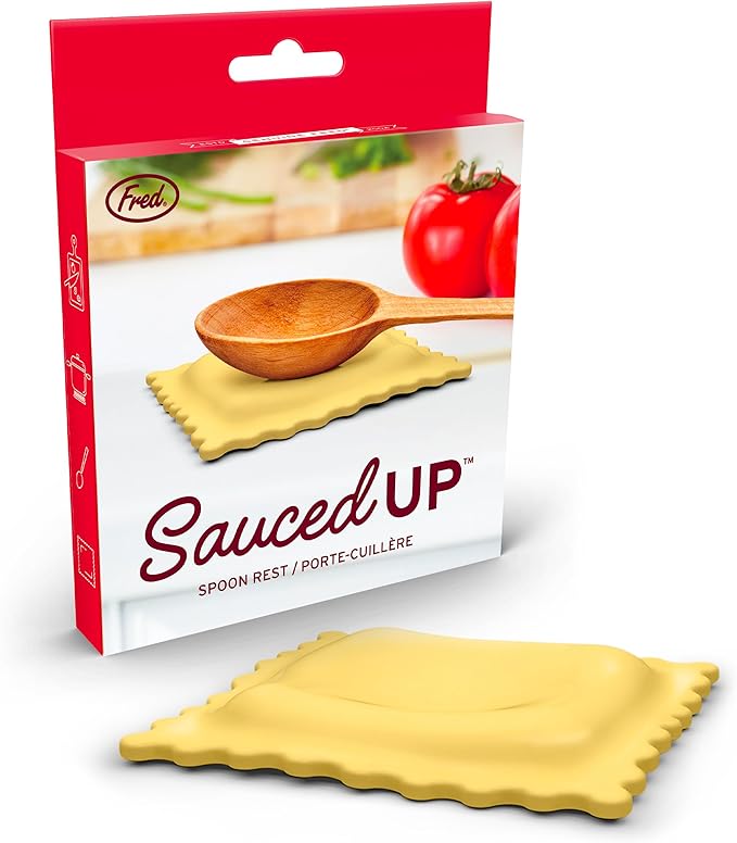 Amazon.com: Genuine Fred SAUCED UP Ravioli Spoon Rest - Easy to Clean ...