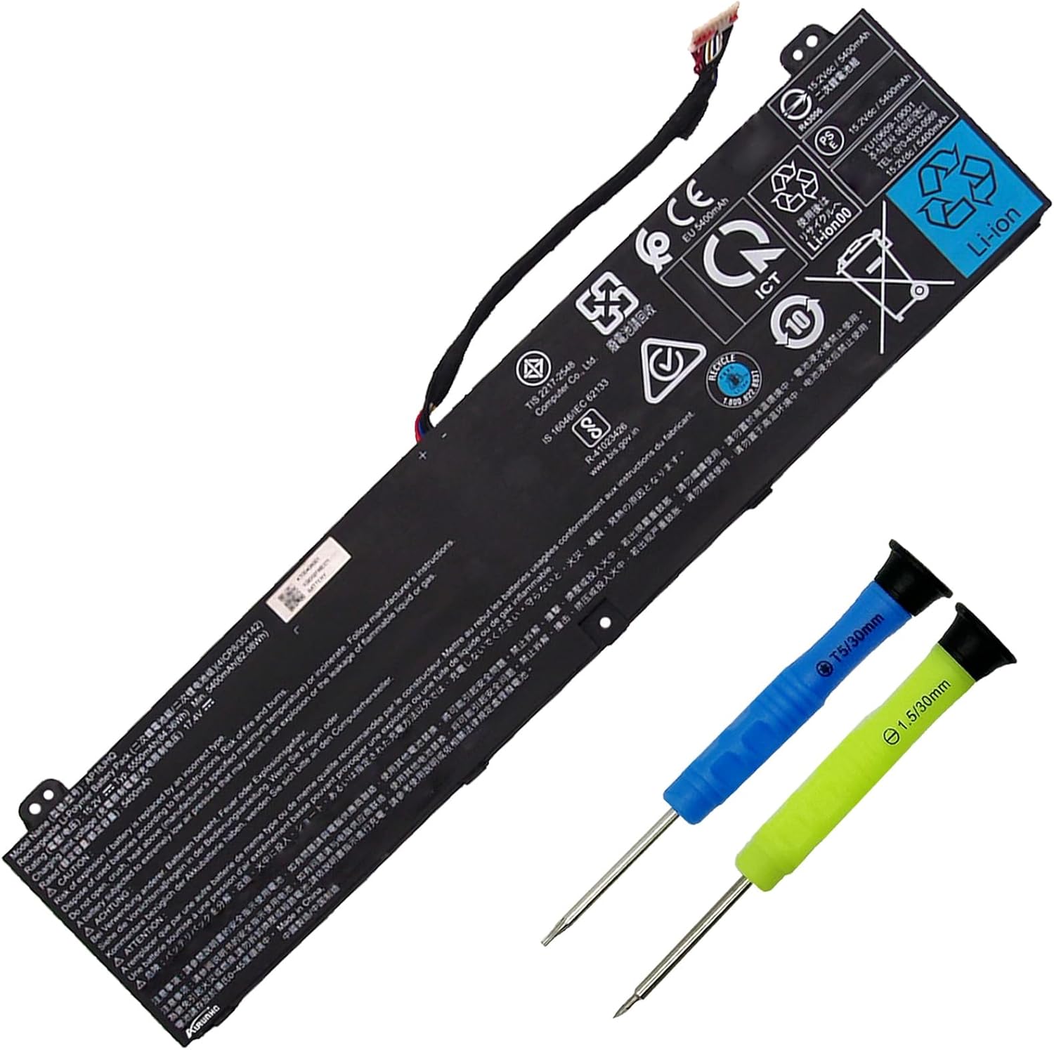 Amazon.com: AURUNHO AP18JHQ Laptop Battery Replacement for ConceptD 7 ...