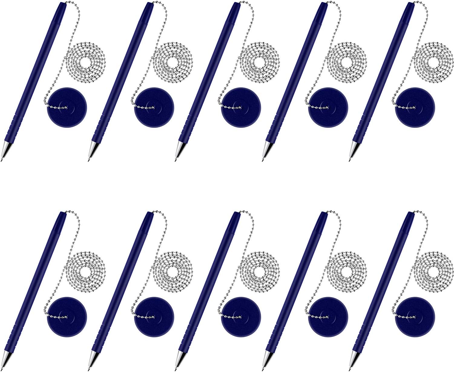 Amazon.com : 10 Pieces Secure Pen with Adhesive Chain and Security Pen ...